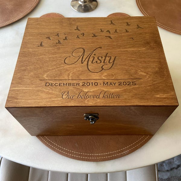 Custom Quote Wooden Box, Custom Poem on Box, Memory Box, Engraved Quote ...