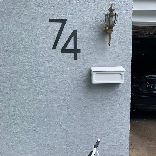 Extra Large Metal Address Numbers | up to 36" Inch Individual Numbers ...