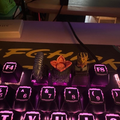 Kawaii Shark Cute Inspired Hand Painted Artisan Keycap MX Key - Etsy