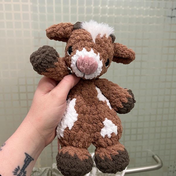 Crochet Baby Goat Lovey Pattern – Greta, No-sew Amigurumi (PDF Pattern ...