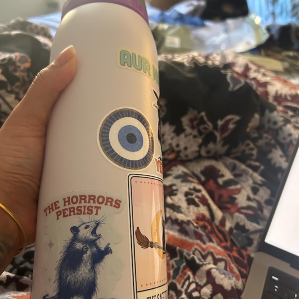 Screaming is Self Care Sticker, Positive Affirmations Sticker, Water ...
