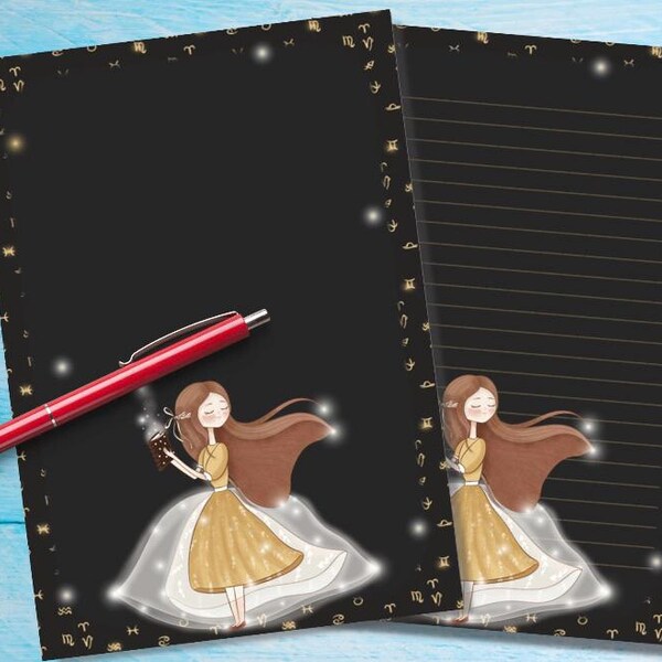 Sea Turtle A5 Letter Writing Paper, Pen Pal Supplies, Stationery Lined ...