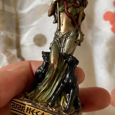 Vintage Medusa Mini Statue Small Hand-painted Ancient Greek Gorgon ...