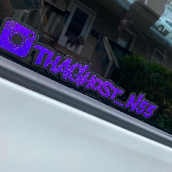 Facebook Decals for Cars | Lettering Stickers | Snapchat | Custom ...