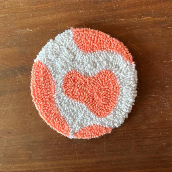 Cow Coaster, Cow Tufted Coaster, Tufted Coaster, Gift Ideas, Coaster ...