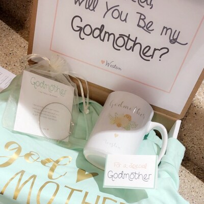 Godmother Box Personalized Godmother Gift Will You Be My Godmother Box ...