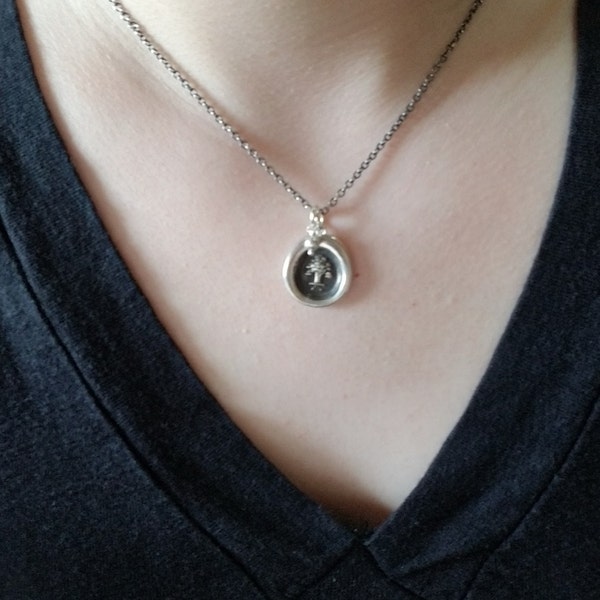 Oak and Acorn Wax Seal Pendant Necklace - Every Oak Must Be an Acorn ...