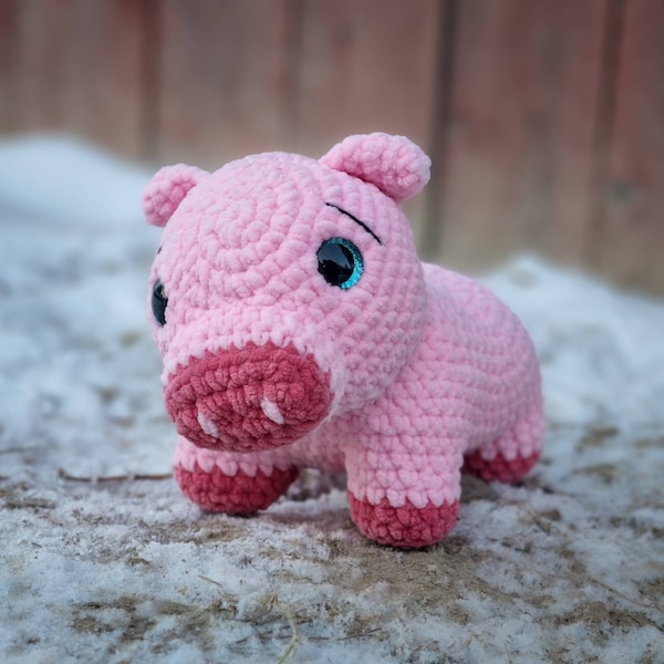 Crochet Plushie Flying Pig Pattern PDF - Etsy