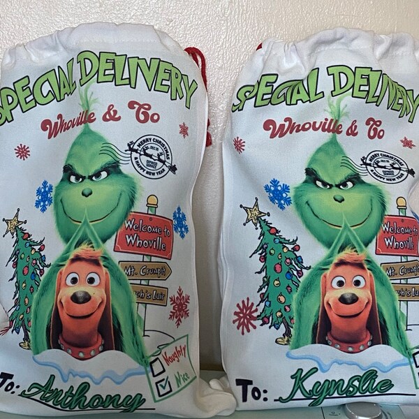 Blank Sublimation SANTA SACKS| Single Layer Santa Sack | Wholesale ...