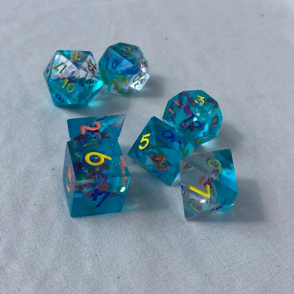 Dice Set Skull Sharp Edge, D&D Dice Set for Dungeons and Dragons D and ...