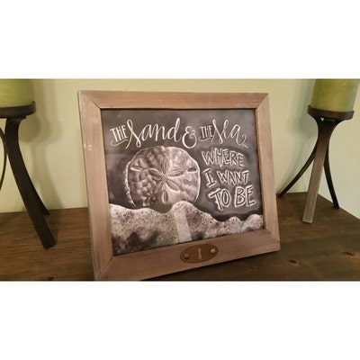 Beach Decor, Beach Art, Chalkboard Art, Chalk Art, Beach House, Beach ...