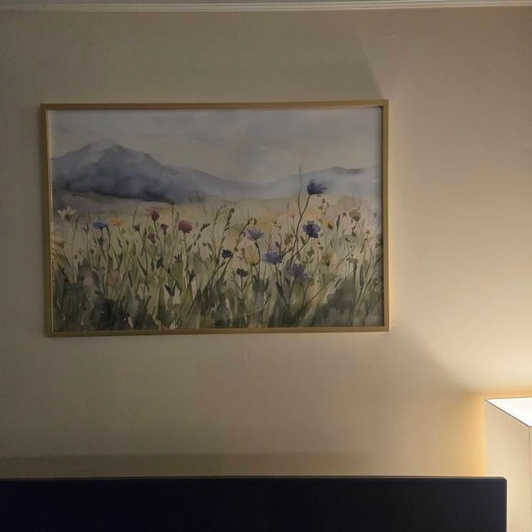 Watercolor Huckleberry Branch Poster Print, Huckleberry Print, Montana ...