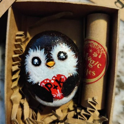 Penguin Pebble Thank You Godparent Gift, Meaningful Keepsake for ...
