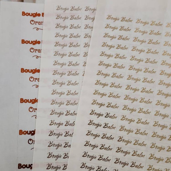 100 (1.5x0.5") Clear Foil Labels Personalized Lash Stickers, Lip Gloss ...