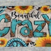 Cowhide Beautiful Crazy License Plate Png, Beautiful Crazy Png, License ...