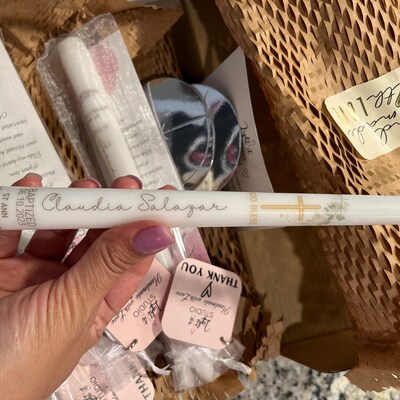 First Holy Communion Taper Candles Personalized Ceremony - Etsy
