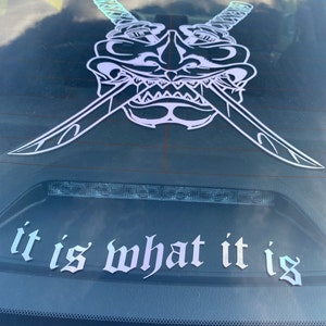 It is What It is Vinyl Decal Bumper Sticker for Car Window - Etsy