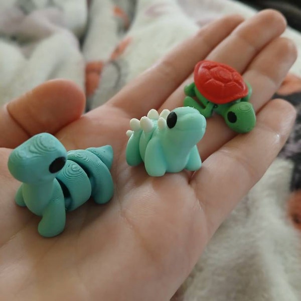 3D Printed Marine Animal Toy Bundle, Colorful Fidget and Sensory Aids ...