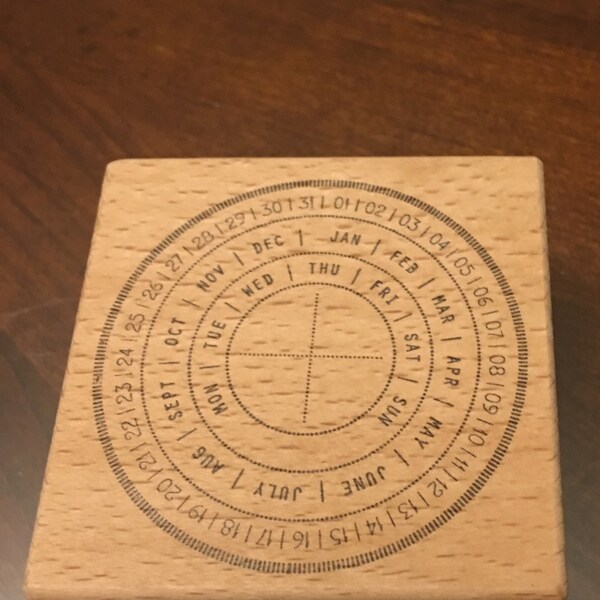 Perpetual Calendar Stamp for Journal and Planner, Perpetual Date Stamp ...