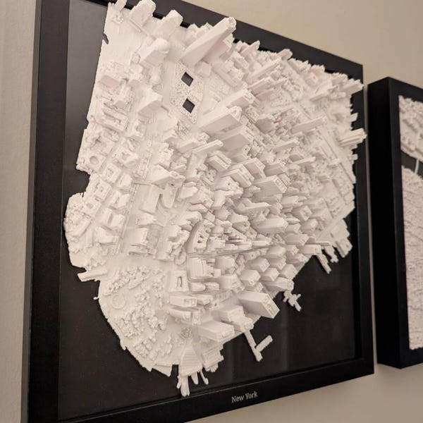 3D City Map | 3D Street Map | 3D Printed Skyline Decor | Home Office ...