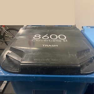 Address Label Perfect for Mailboxes, Trash Cans, Garage Doors, Front ...