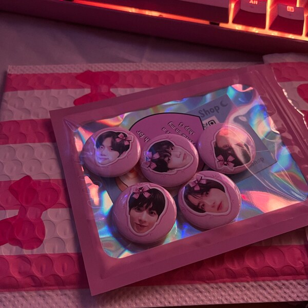 TXT Bow Buttons - Etsy