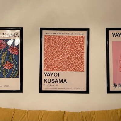 Set of 3 Prints, Set of 3 Wall Art, Gallery Wall Bundle, Yayoi Kusama ...