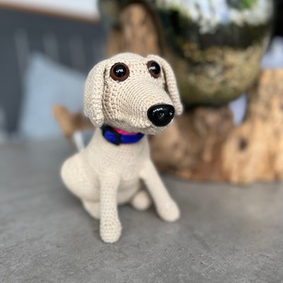 Labrador Retriever Crochet Pattern, Chocolate Crochet Labrador Pattern ...