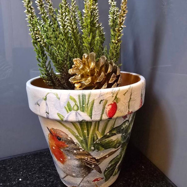 Mum Plant Pot, Plant Pot for Inside or Outside, Sunflower Plant Pot ...