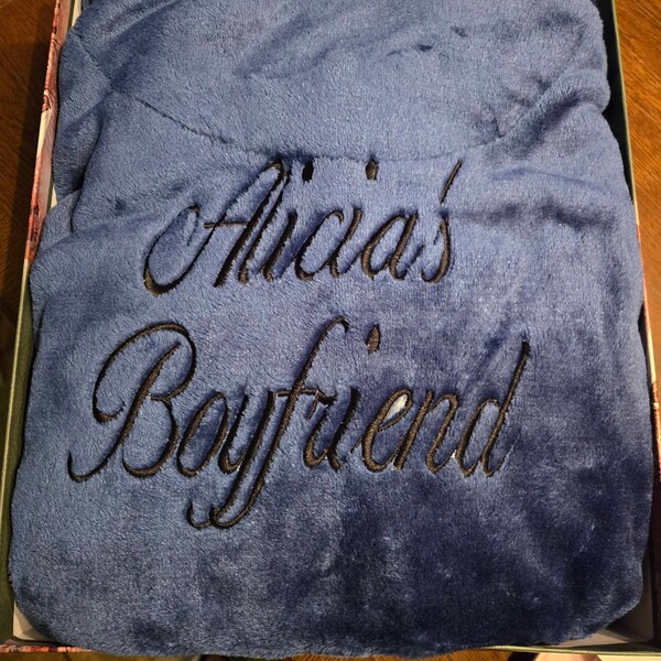 Custom Father's Day Waffle Weave Robe for Him, Best Dad Embroidered ...