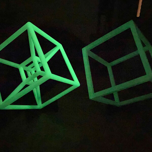 Tesseract Hypercube With Stand 3D Printed 4th Dimension Physics ...