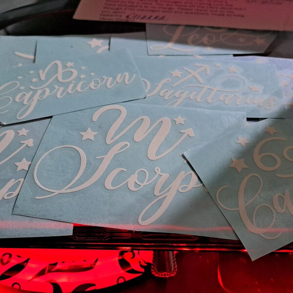 Star Sign Decals,you Pick Astrology Decal, You Pick Zodiac Decal ...