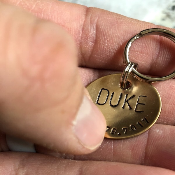 Custom Dog Tag / Bronze Dog Tag - Dog Harness Tag - Pet ID Tag in 1 ...