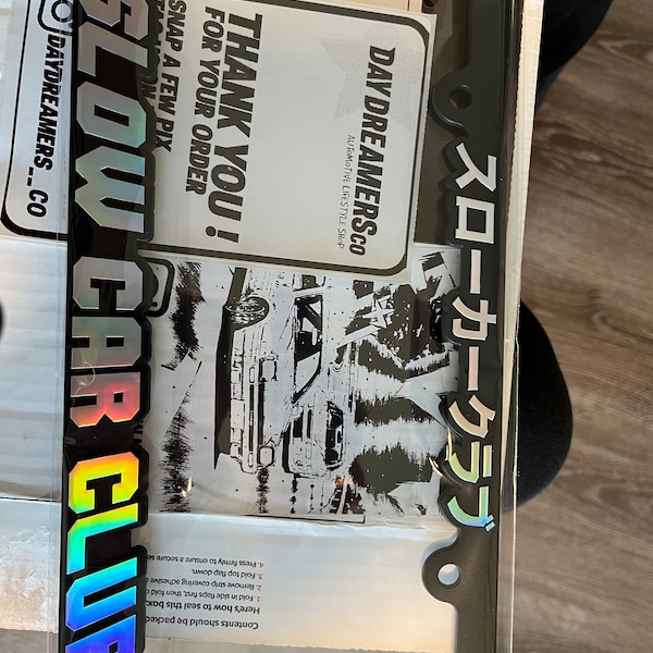 Slow Car Club Holographic Sticker - Etsy