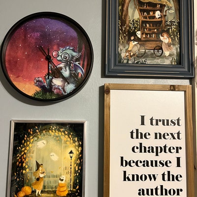 The Traveling Book Cart Illustration Art Print - Etsy