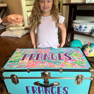 Custom Camp Trunk Monogram Decal. Summer Camp Gear. Footlocker. Camp ...