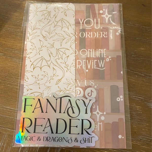 Fantasy Reader | Magic and Dragons and Sh*t | Holographic Waterproof ...