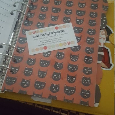 Halloween Planner Dividers / Planner Dividers / A5 or Personal Planner ...