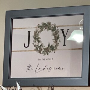 With God Bible Verse Wall Art Set of 2, Modern KJV Scripture Quote ...