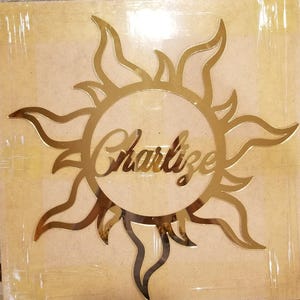 Tangled Sun Table Numbers With Stand, Quinceanera, Princess Party ...