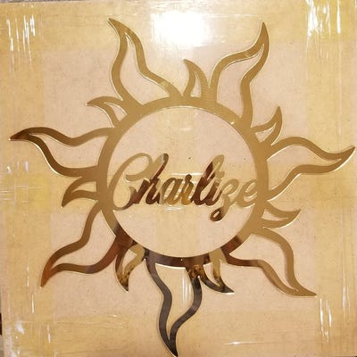 Tangled Sun Table Decor, Charger Plate, Quinceanera Party, Princess ...