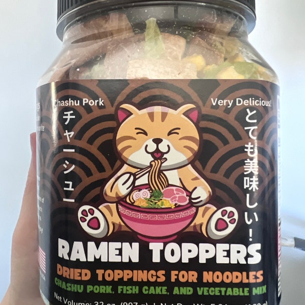 Ramen Toppers - Dried Chashu Pork And/or Vegetable Mix for Ramen ...