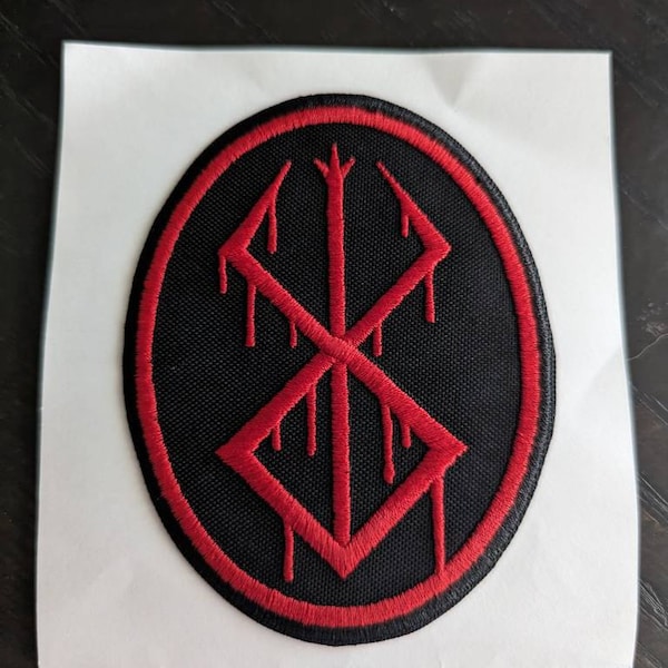 Brand of Sacrifice Emblem Logo Iron-on Embroidered Patch, Custom ...