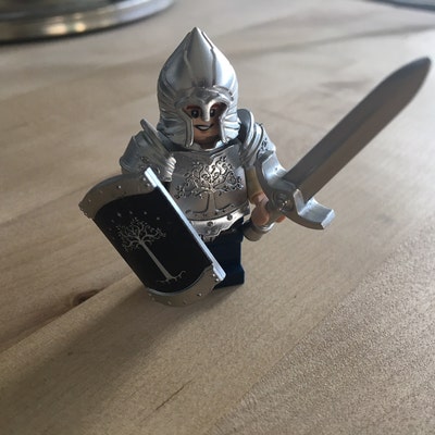 5-pack Gondor Knight Armor Set Silver Lot for Lego Minifigures Bdc01 ...