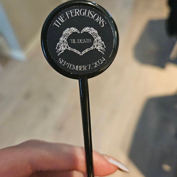 Custom Stir Stick Stickers for Cocktail Drink Stirrers | Personalized ...