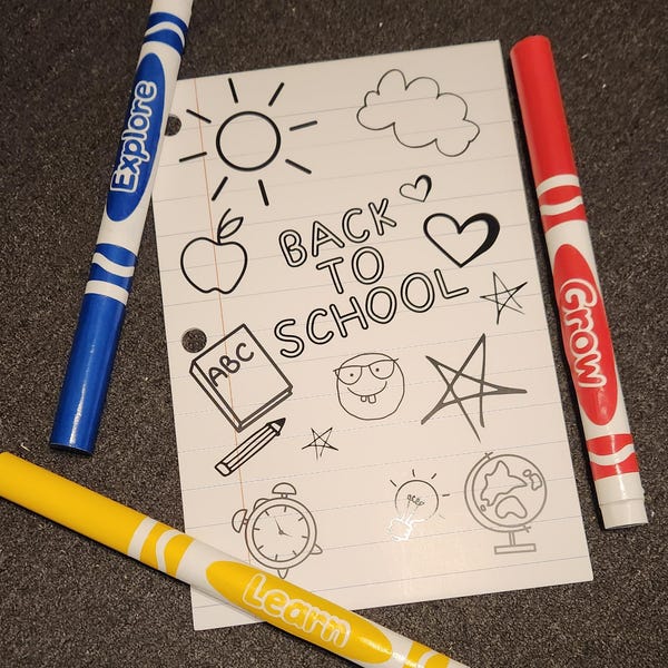 School Doodle Clipart, Back to School, Cute Clipart, School Icons ...