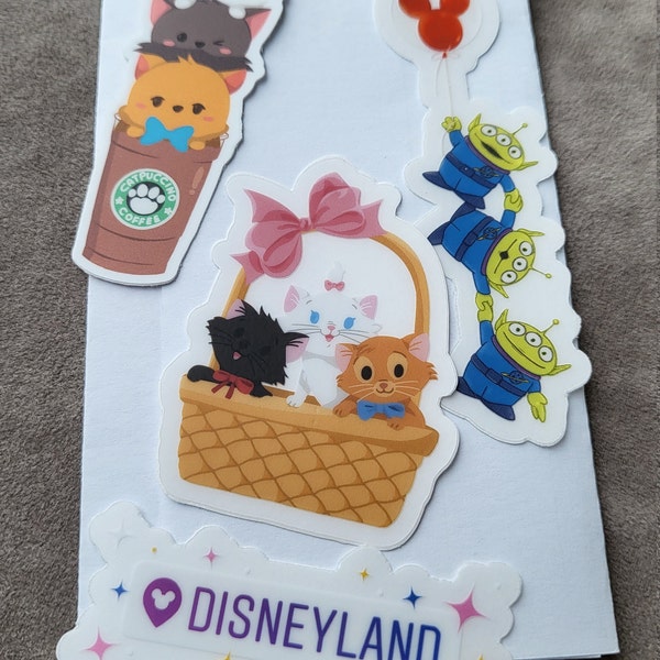 Disneyland Destination Drop Pin Transparent Sticker/ Hidden Mickey ...