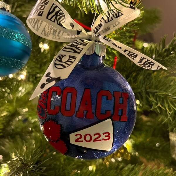 Cheer Coach, Coach, Cheer Ornament, Coach Ornament, Cheerleader ...