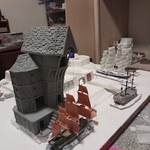 Medieval Tannery Dnd Terrain, Medieval Terrain for Dungeons and Dragons ...