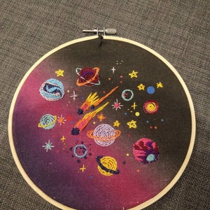 Shooting Stars Embroidery Kit Needlecraft Pattern Embroidery | Etsy